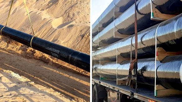 New nonmetallic water pipelines being built in Northern, Southern areas ...
