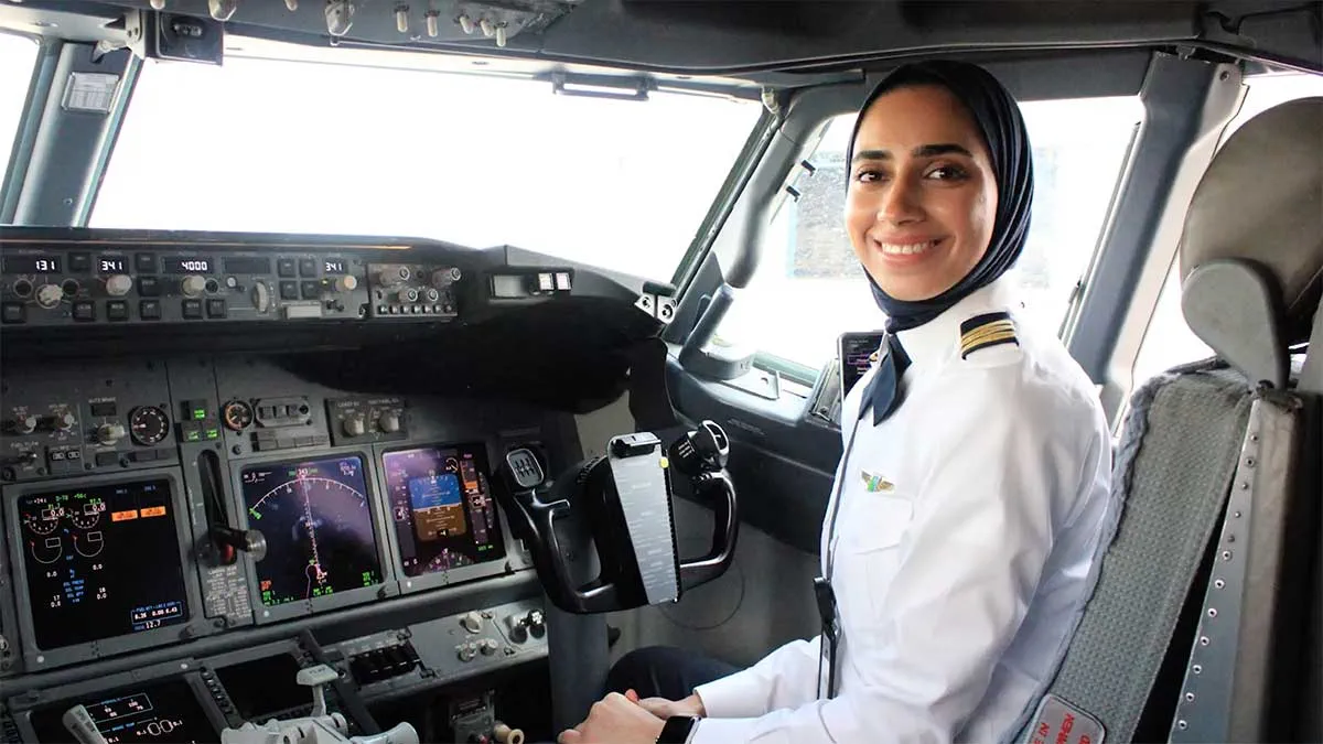 VIDEO Dareen Alsaleh pioneer female pilot | Aramco Life